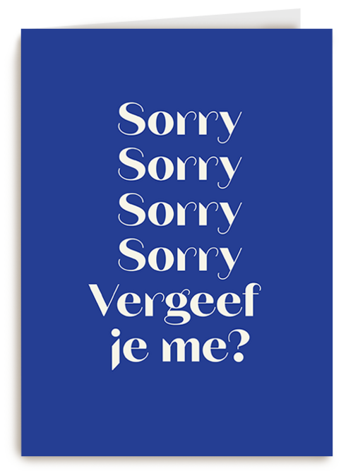 AndC Sorry vergeef je me | Hallmark