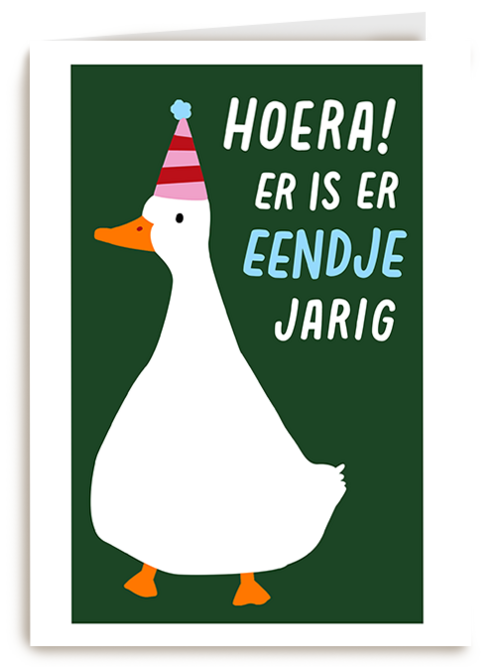 Verjaardagskaart Er Is Er Eendje Jarig | Hallmark